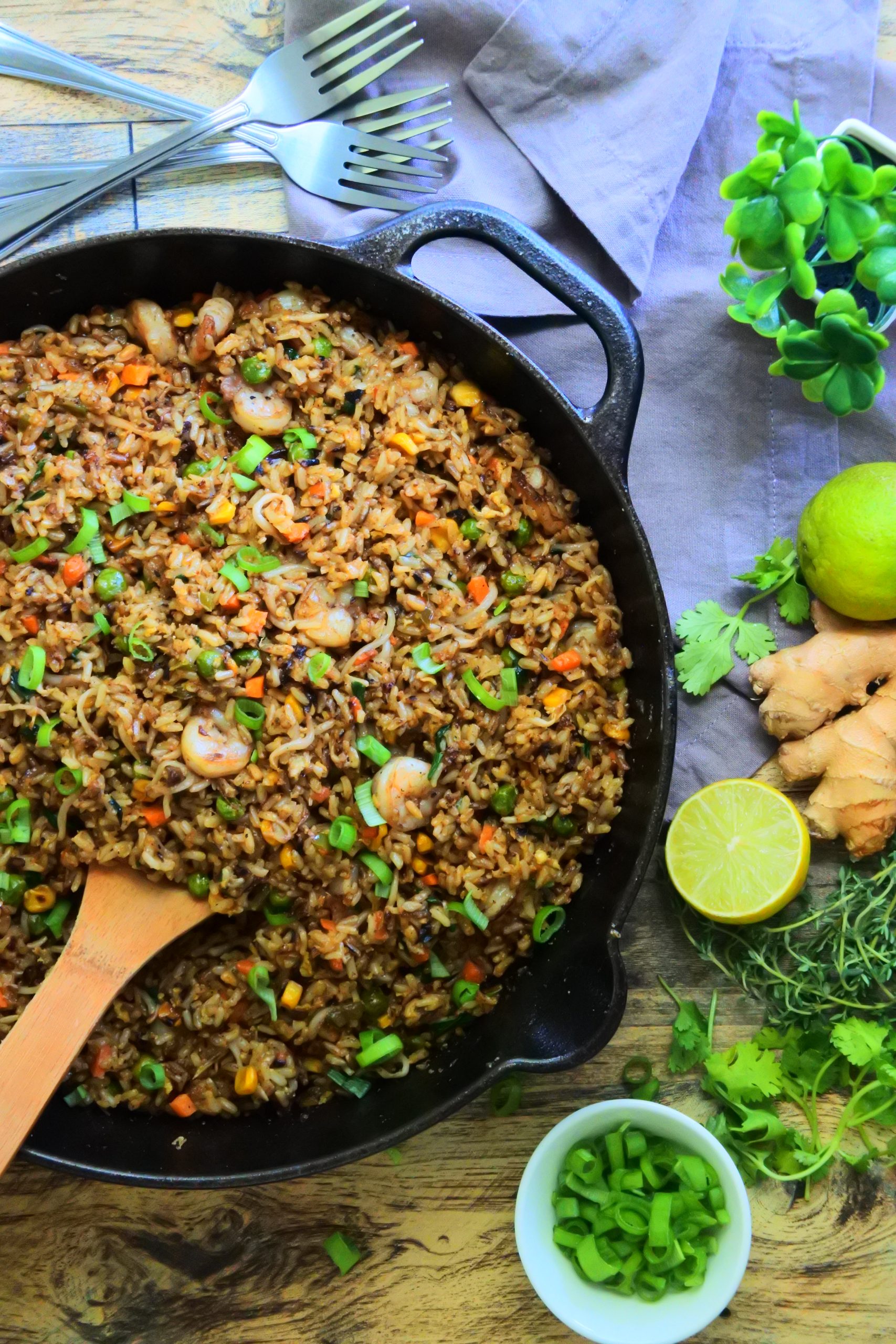 Restaurant Style Shrimp Fried Rice - Kitrusy