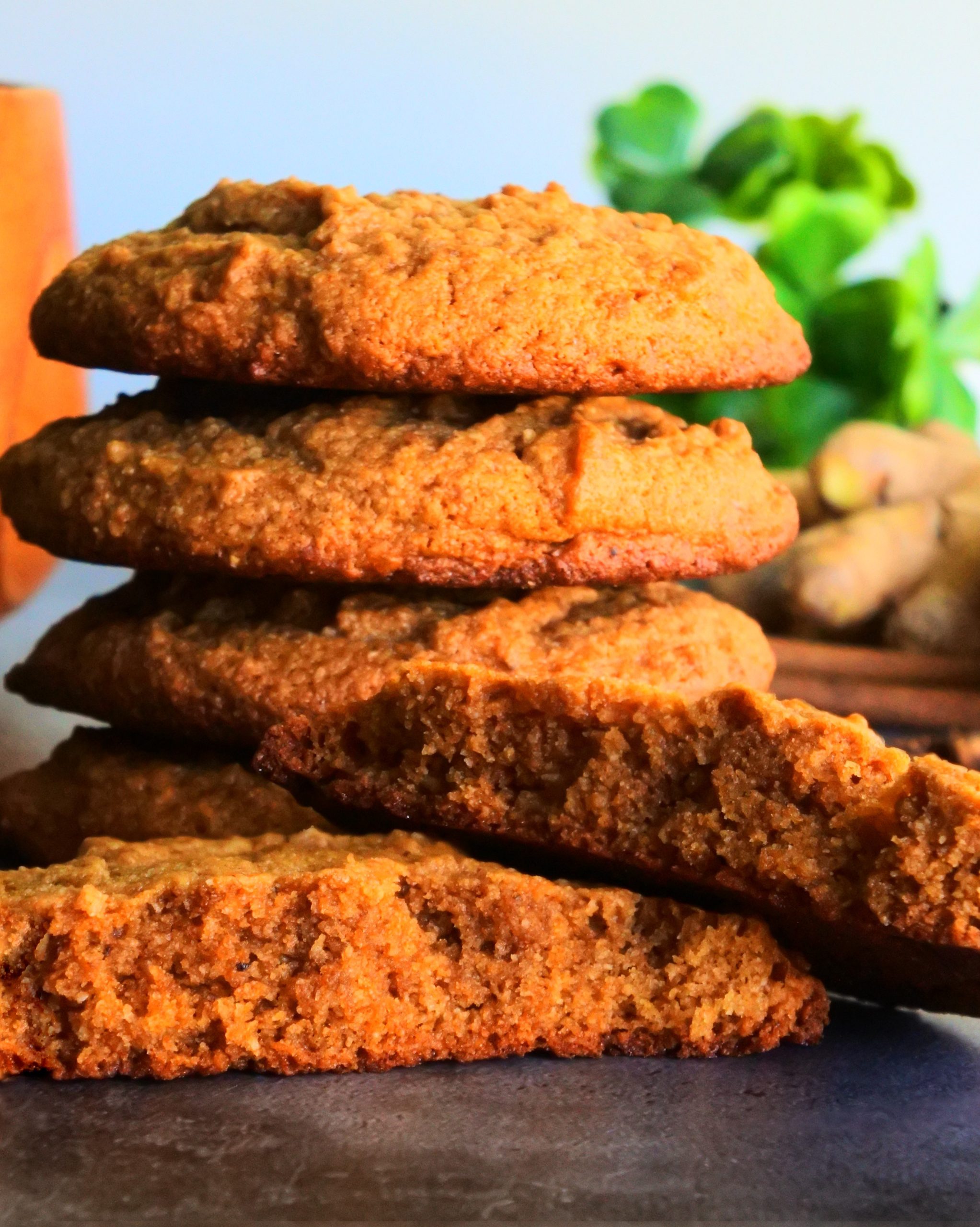 Big & Soft Gingerbread Cookies - Gluten-Free & Clean Eating - Kitrusy