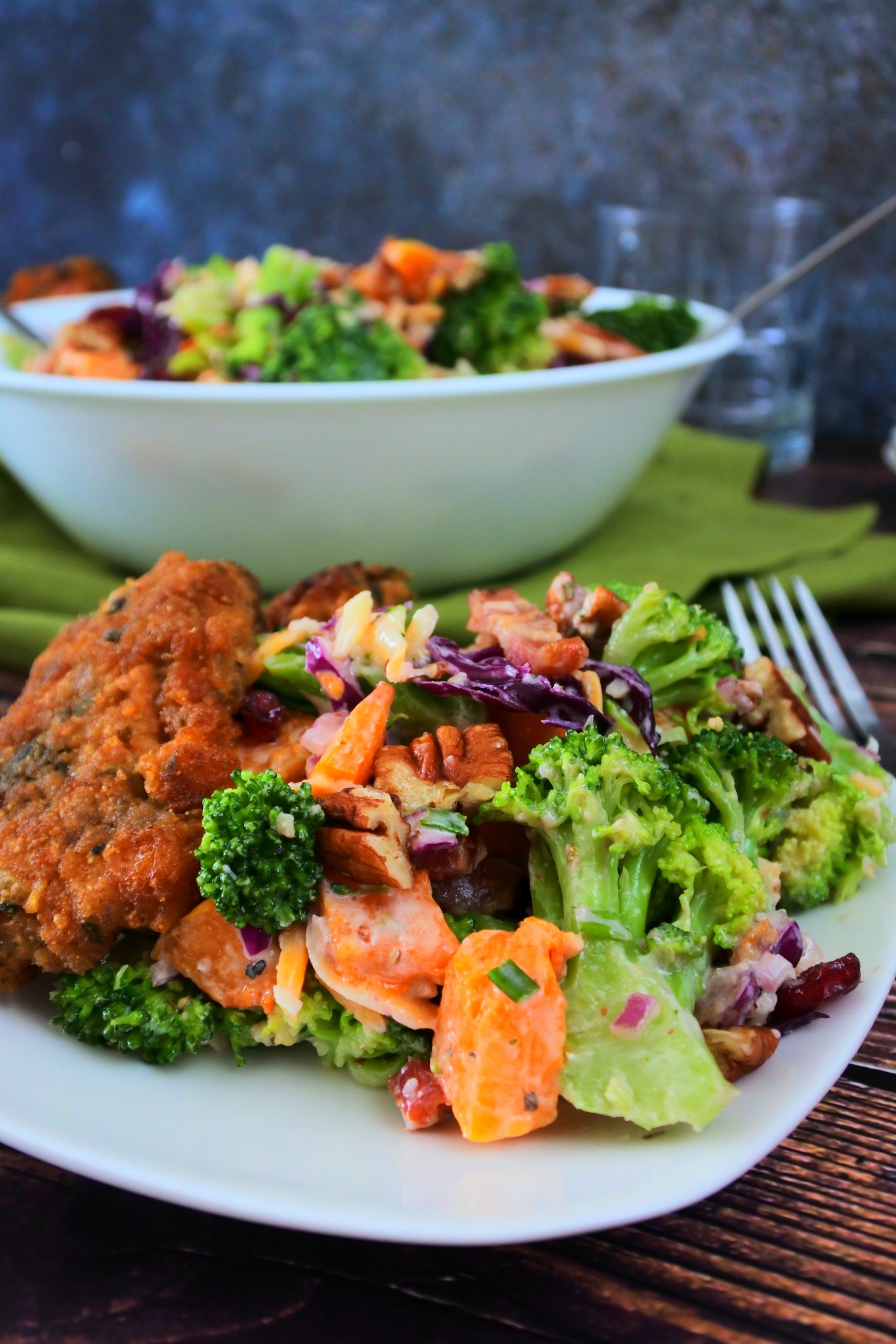 Broccoli Salad With Dressing - A Perfect Summer Side - Kitrusy